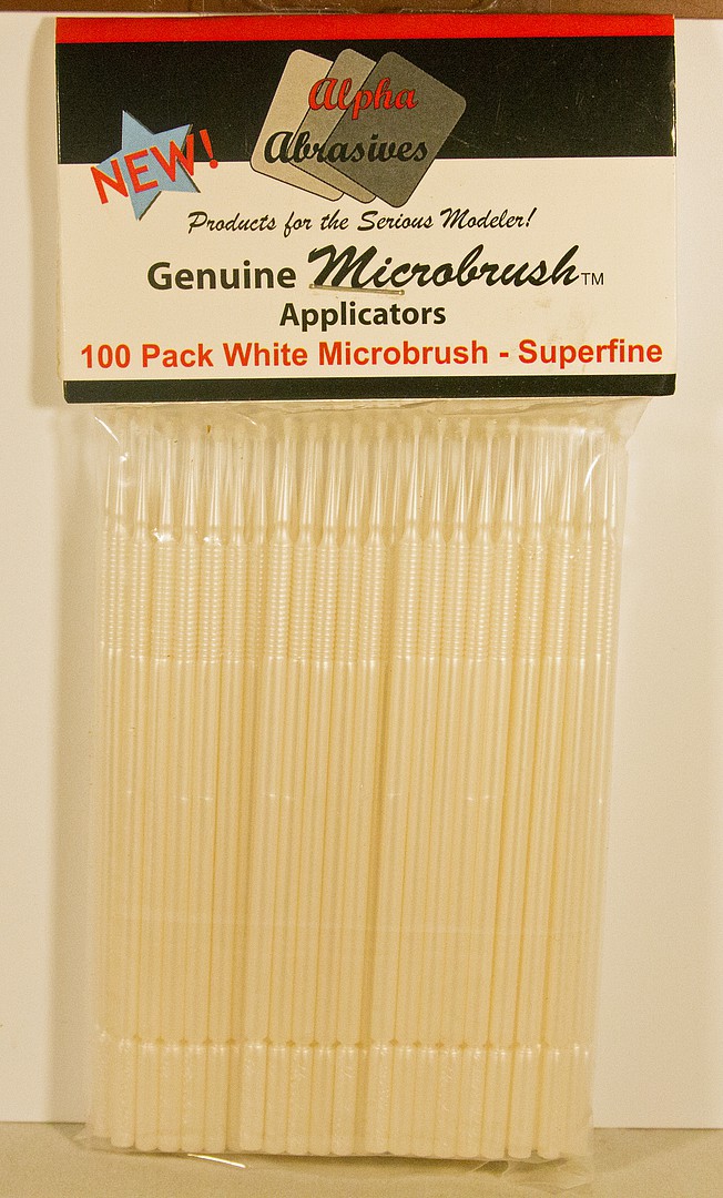 Superfine White Microbrush 100 pack -- Hobby and Model Hand Tool Supply ...