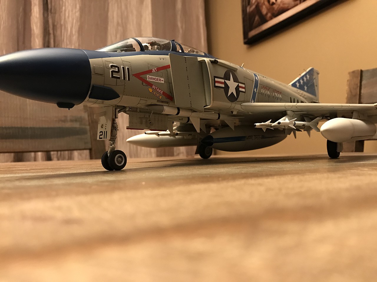 F4J Phantom II Fighter Jet Aircraft -- Plastic Model Airplane Kit -- 1/ ...