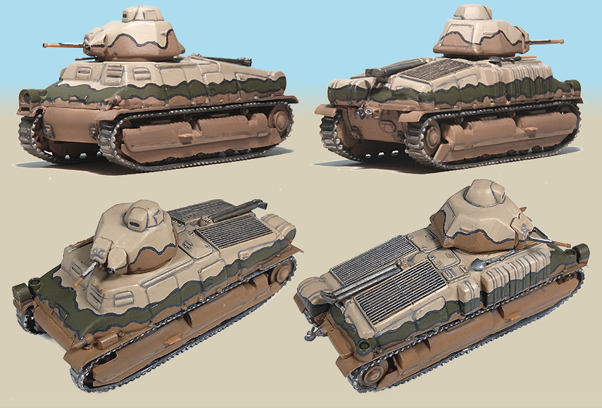 Somua S35 Battle Tank -- Plastic Model Military Vehicle Kit -- 1/72 ...