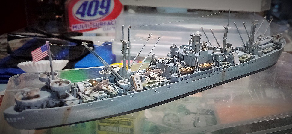 SS John W Brown Liberty Ship -- Plastic Model Military Ship -- 1/700 ...