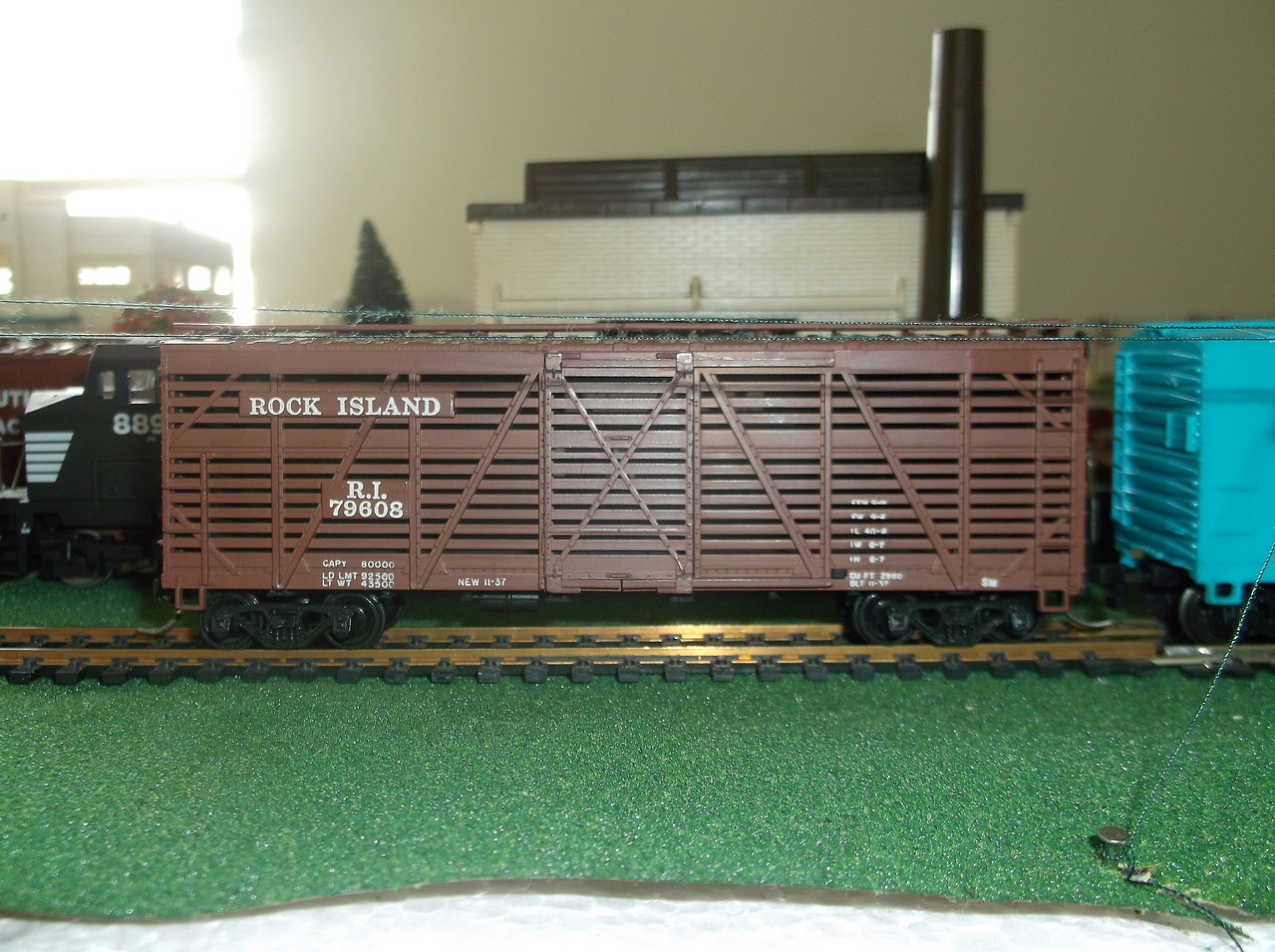 40' Wood Stock Car 3-Pack - Kit - ATSF (brown) -- HO Scale Model Train ...