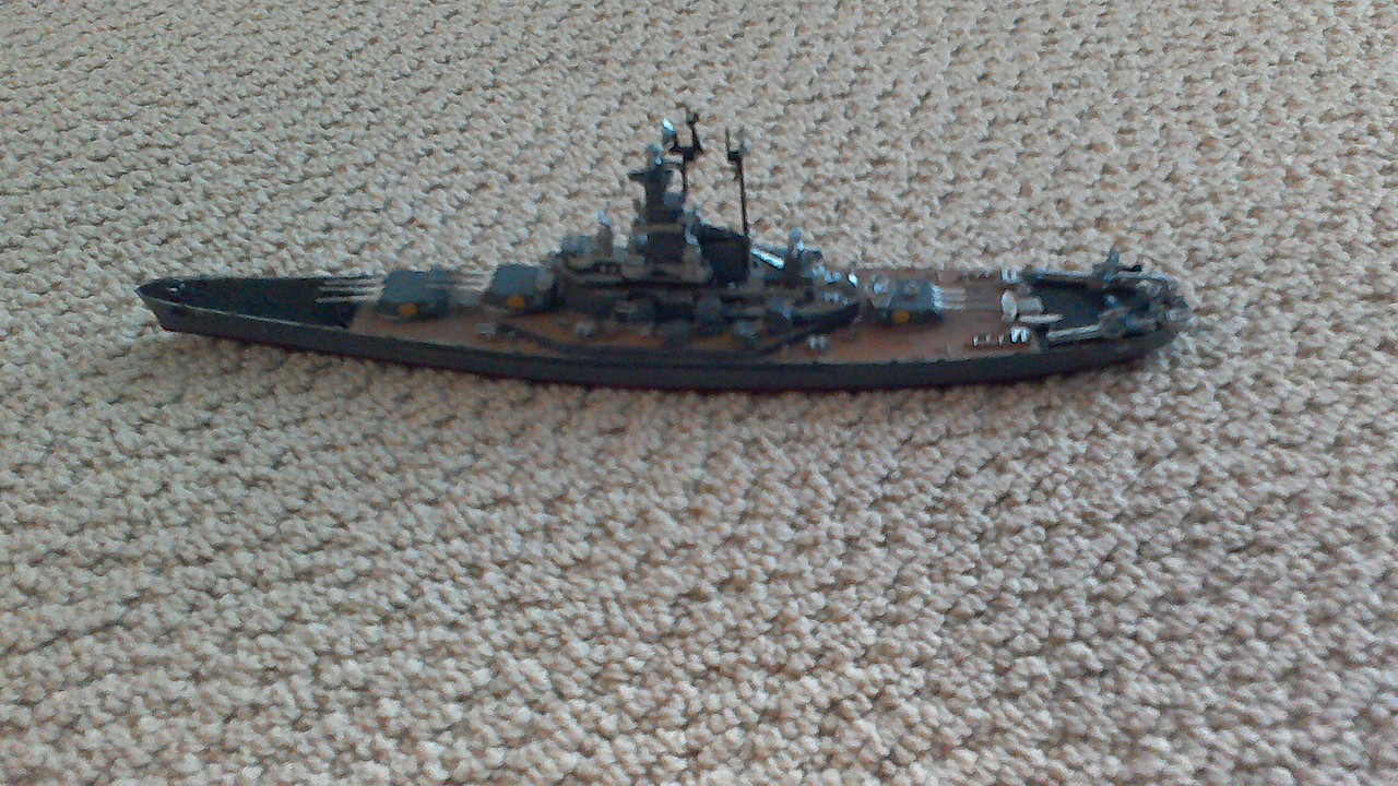 USS Massachusetts BB59 Battleship -- Plastic Model Military Ship -- 1/ ...