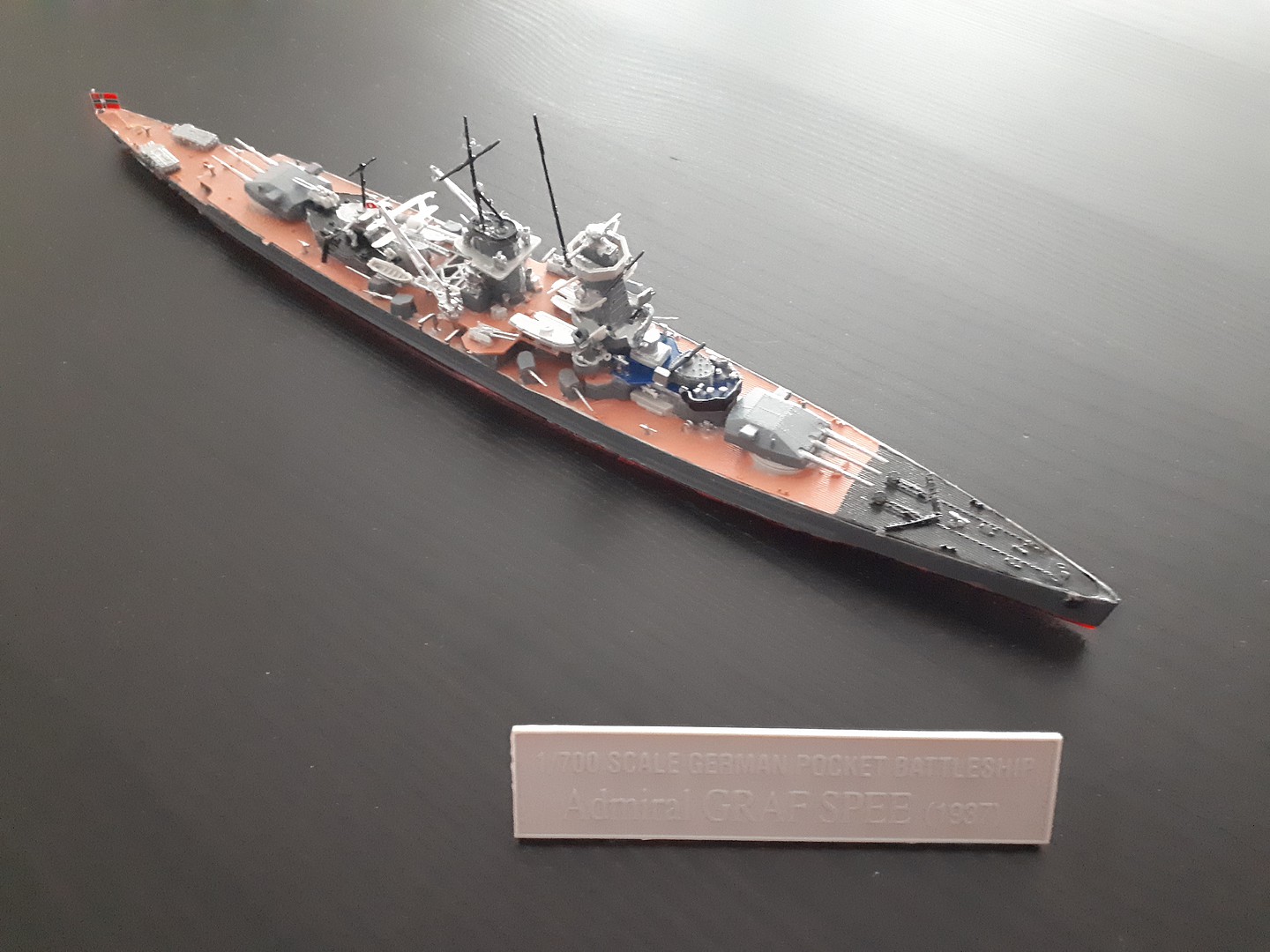 German Admiral Graf Spee Pocket Battleship 1937 -- Plastic Model Kit ...