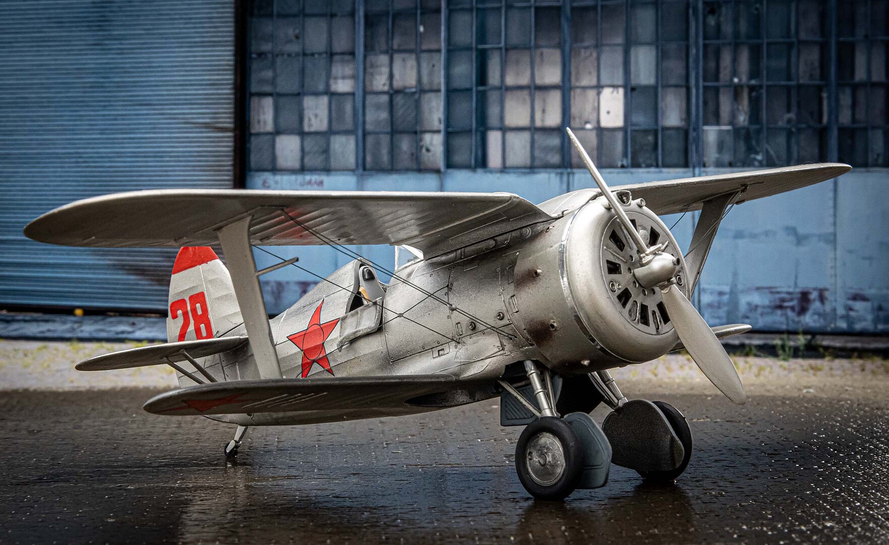 WWII Soviet I153 Chaika Biplane Fighter -- Plastic Model Airplane Kit ...