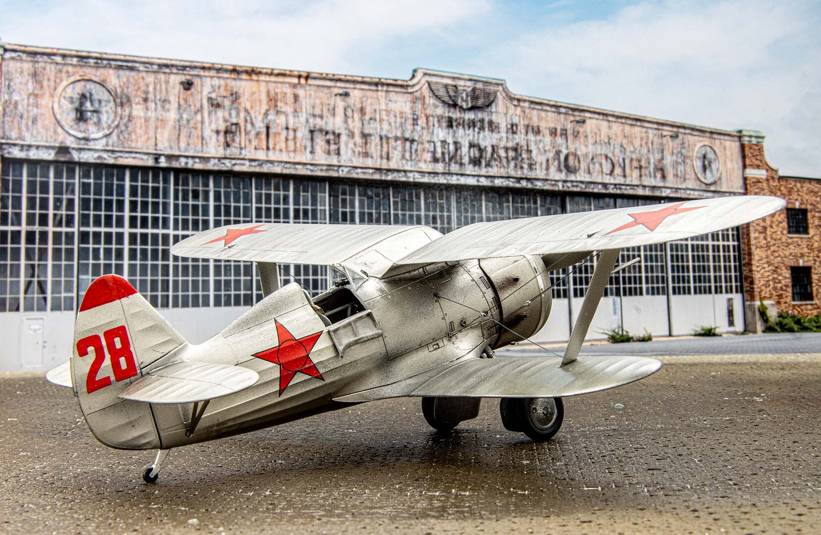 WWII Soviet I153 Chaika Biplane Fighter -- Plastic Model Airplane Kit ...