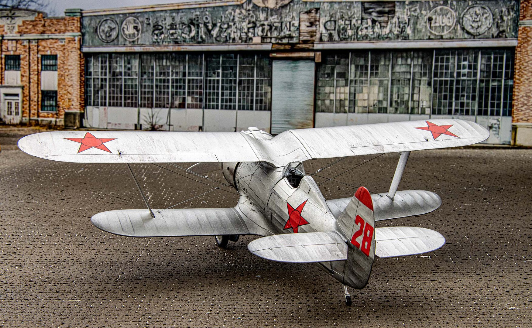 WWII Soviet I153 Chaika Biplane Fighter -- Plastic Model Airplane Kit ...