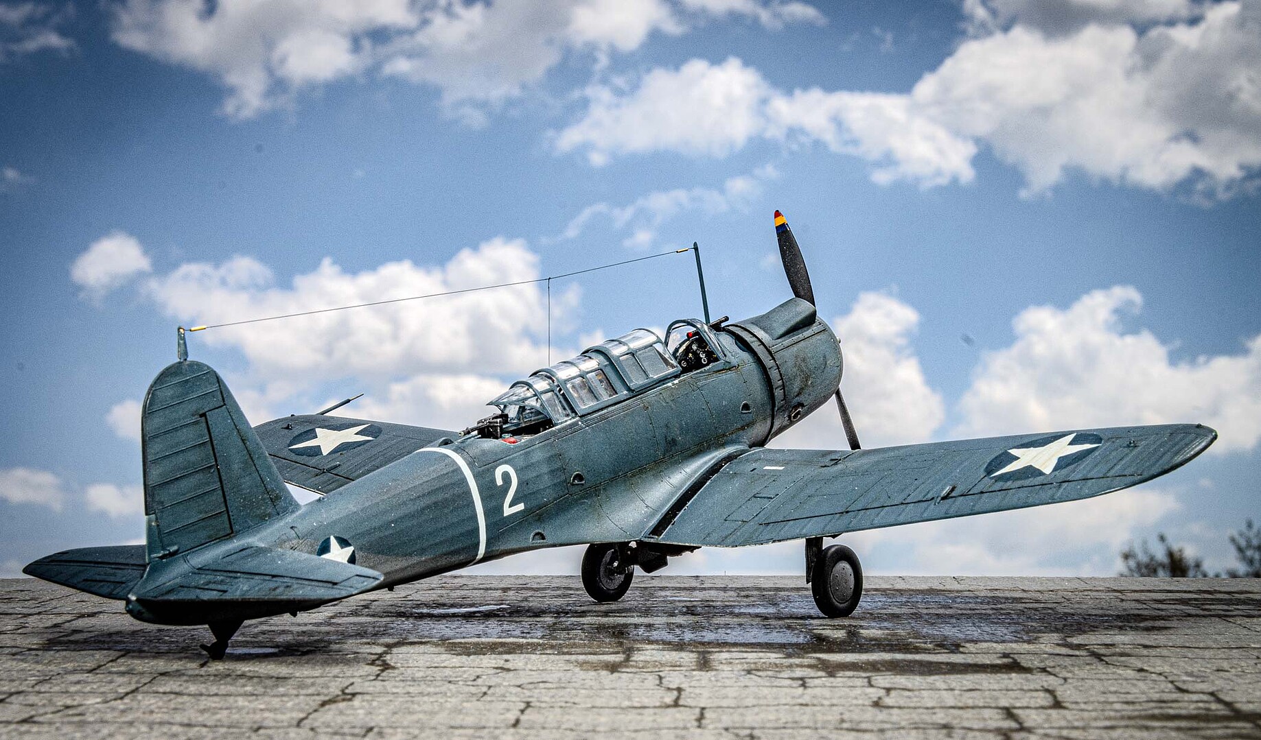 SB2U-3 Battle of Midway 80th Anniversary -- Plastic Model Airplane -- 1 ...