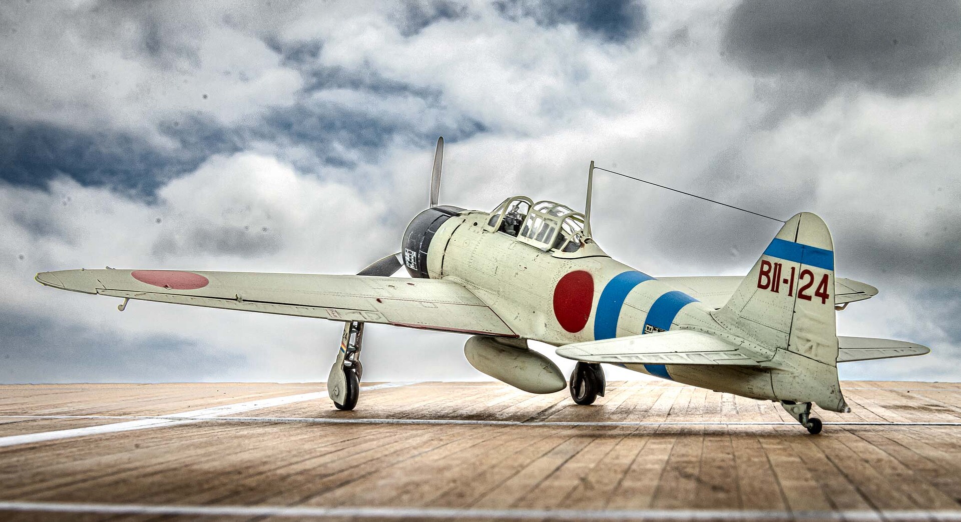 A6M2B ZERO FIGHTER MOD.21 -- Plastic Model Airplane -- 1/48 Scale ...