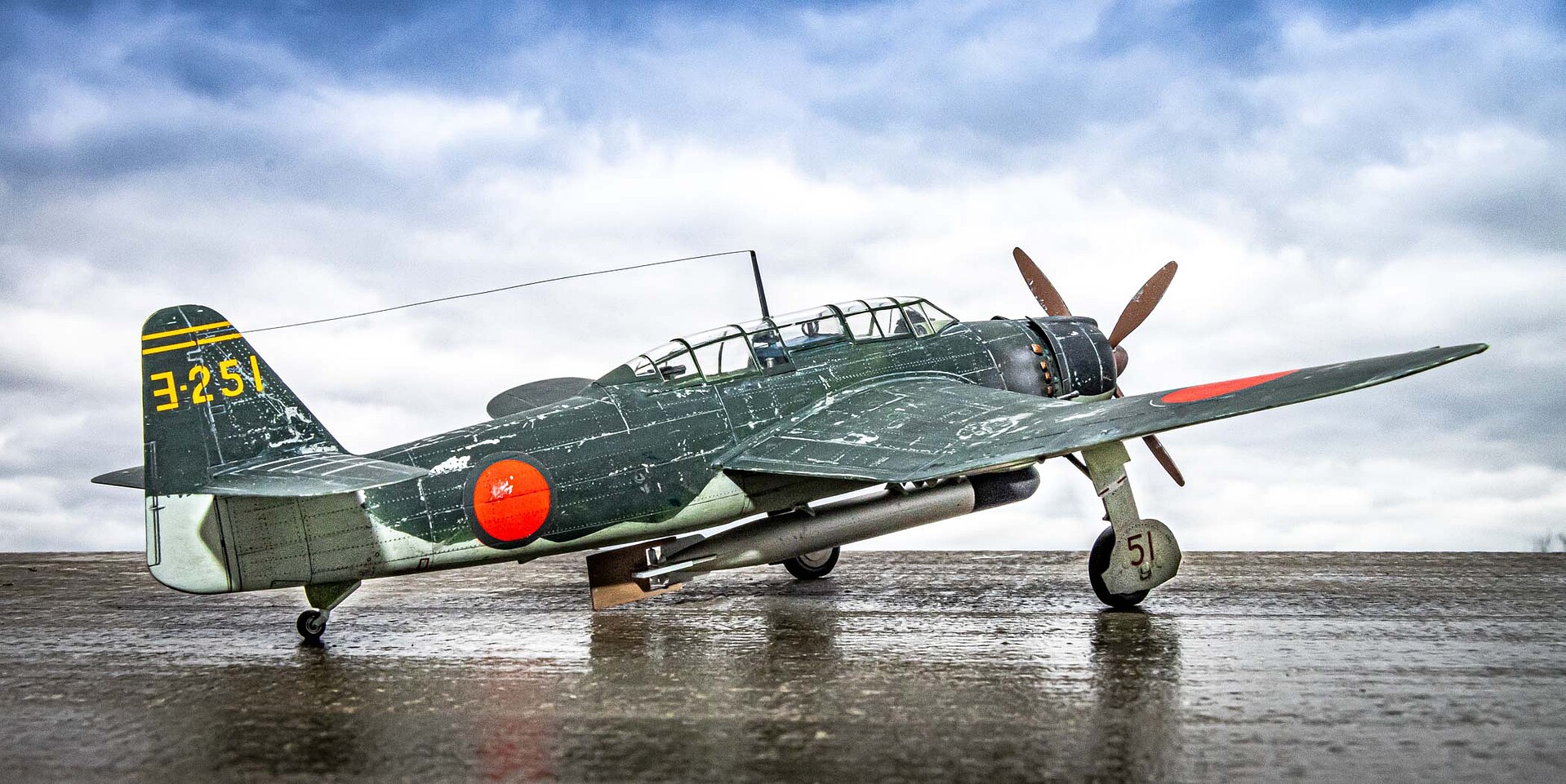 Aichi B7A2 Attack Bomber Ryusei Kai (Grace) -- Plastic Model Airplane ...