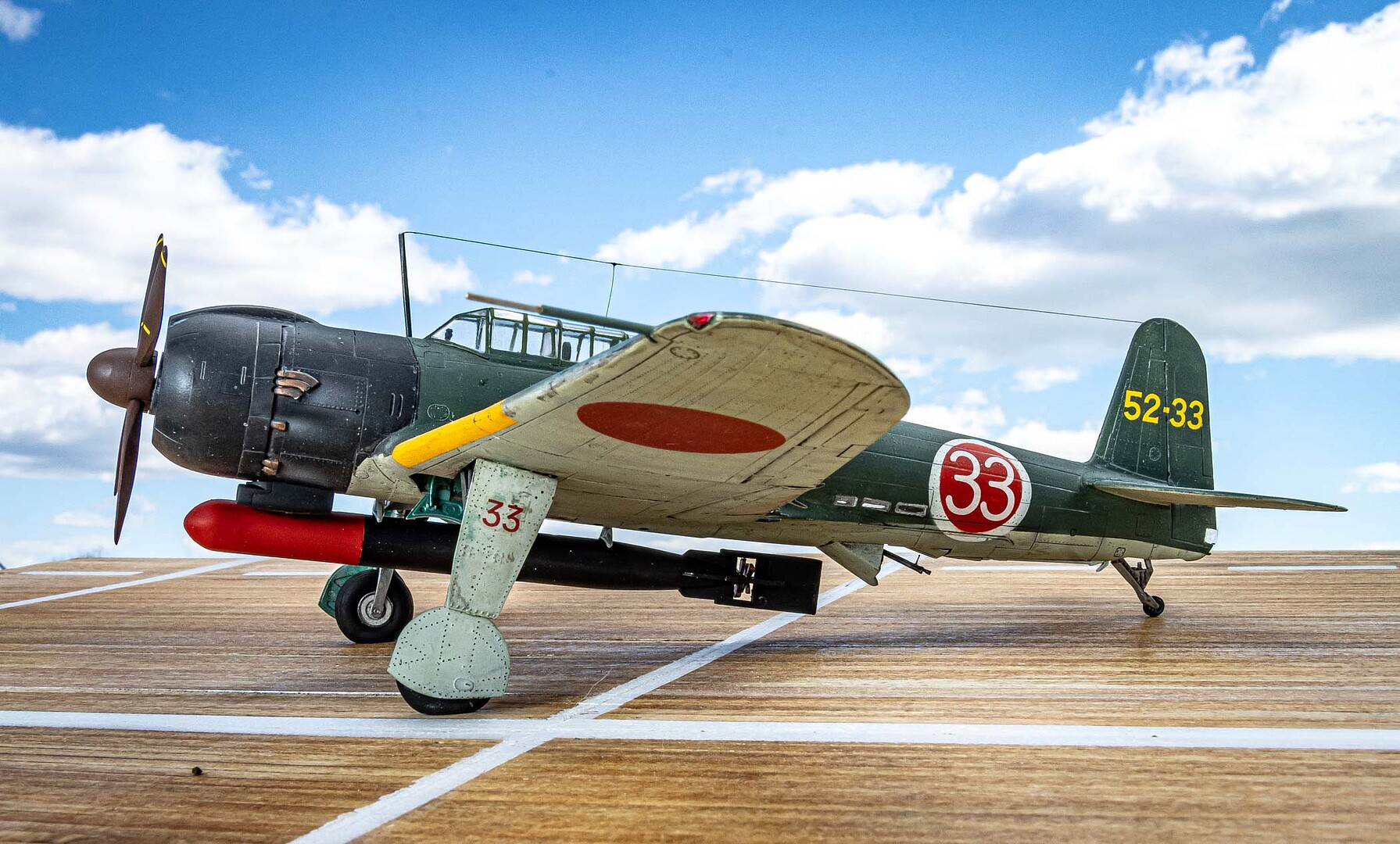 Carrier-Borne Attack Bomber Tenzan Type 12 -- Plastic Model Airplane ...