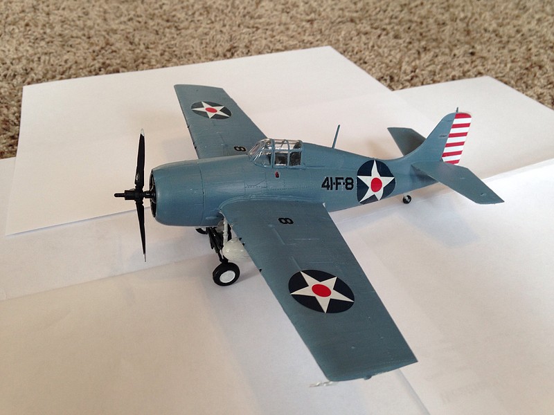 Grumman F4F-4 Wildcat Fighter Aircraft -- Plastic Model Airplane Kit ...