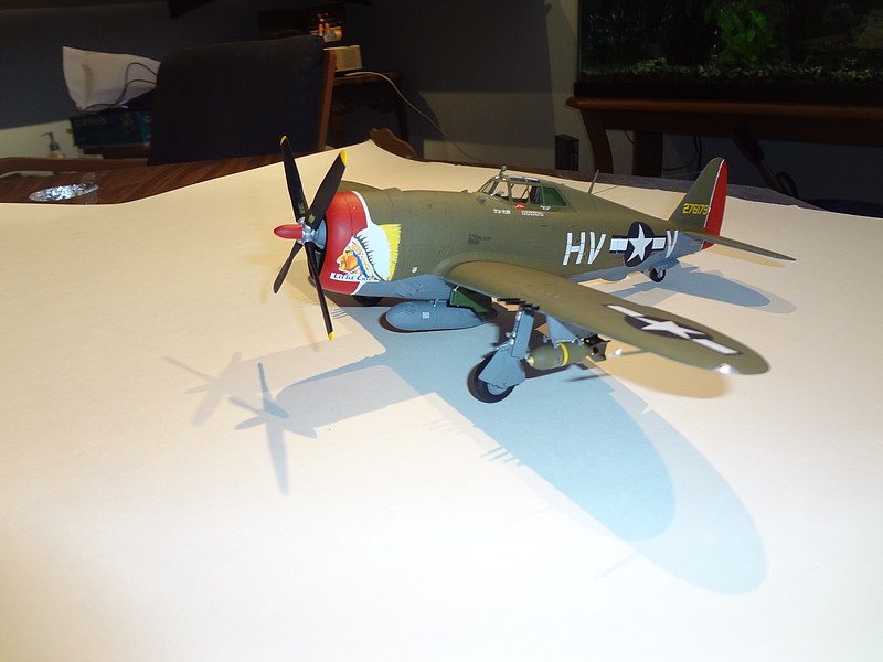 Republic P-47D Thunderbolt Fighter Aircraft -- Plastic Model Airplane ...