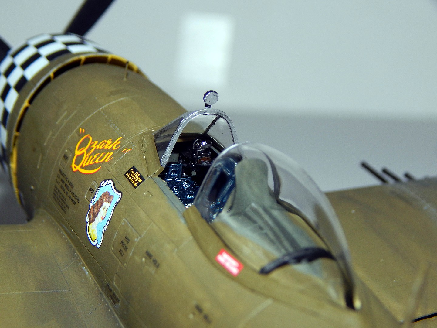 P-47D Bubbletop Fighter Aircraft WWII -- Plastic Model Airplane Kit ...