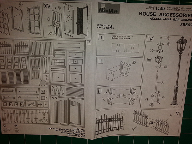 House Accessories -- Plastic Model Diorama Kit -- 1/35 Scale -- #35502 ...