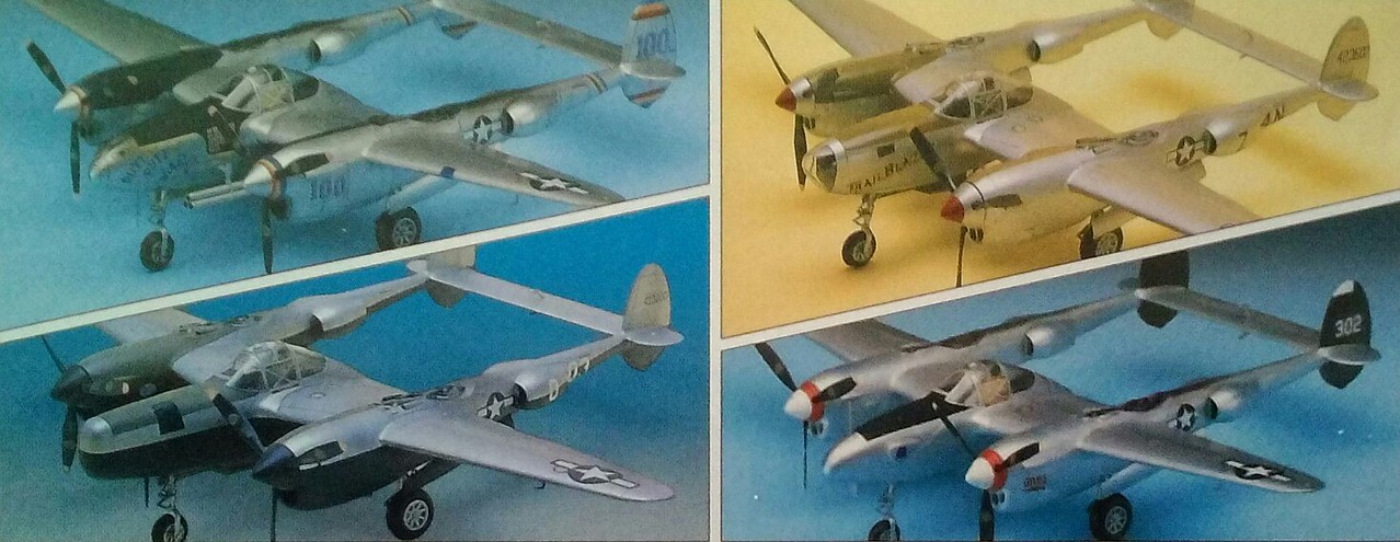 P38E/J/L Lightning Aircraft -- Plastic Model Airplane Kit -- 1/48 Scale ...