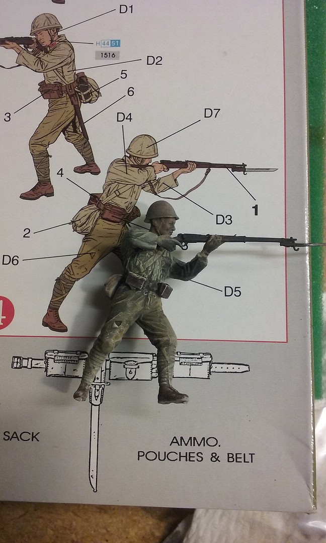 Japanese Army Infantry Iwo Jima 1945 (4) -- Plastic Model Military ...
