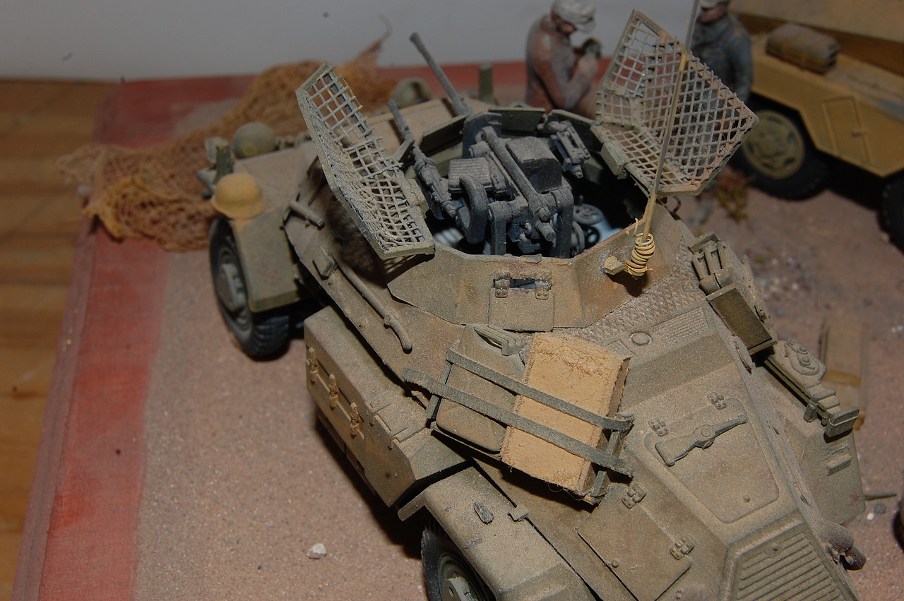 German Armored Car SdKfz 222 -- Plastic Model Military Vehicle Kit -- 1 ...