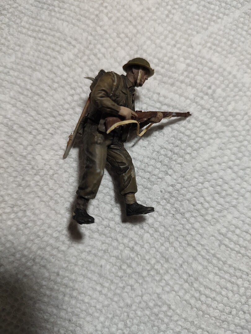 British Commonwealth Troops (4) -- Plastic Model Military Figures -- 1/ ...
