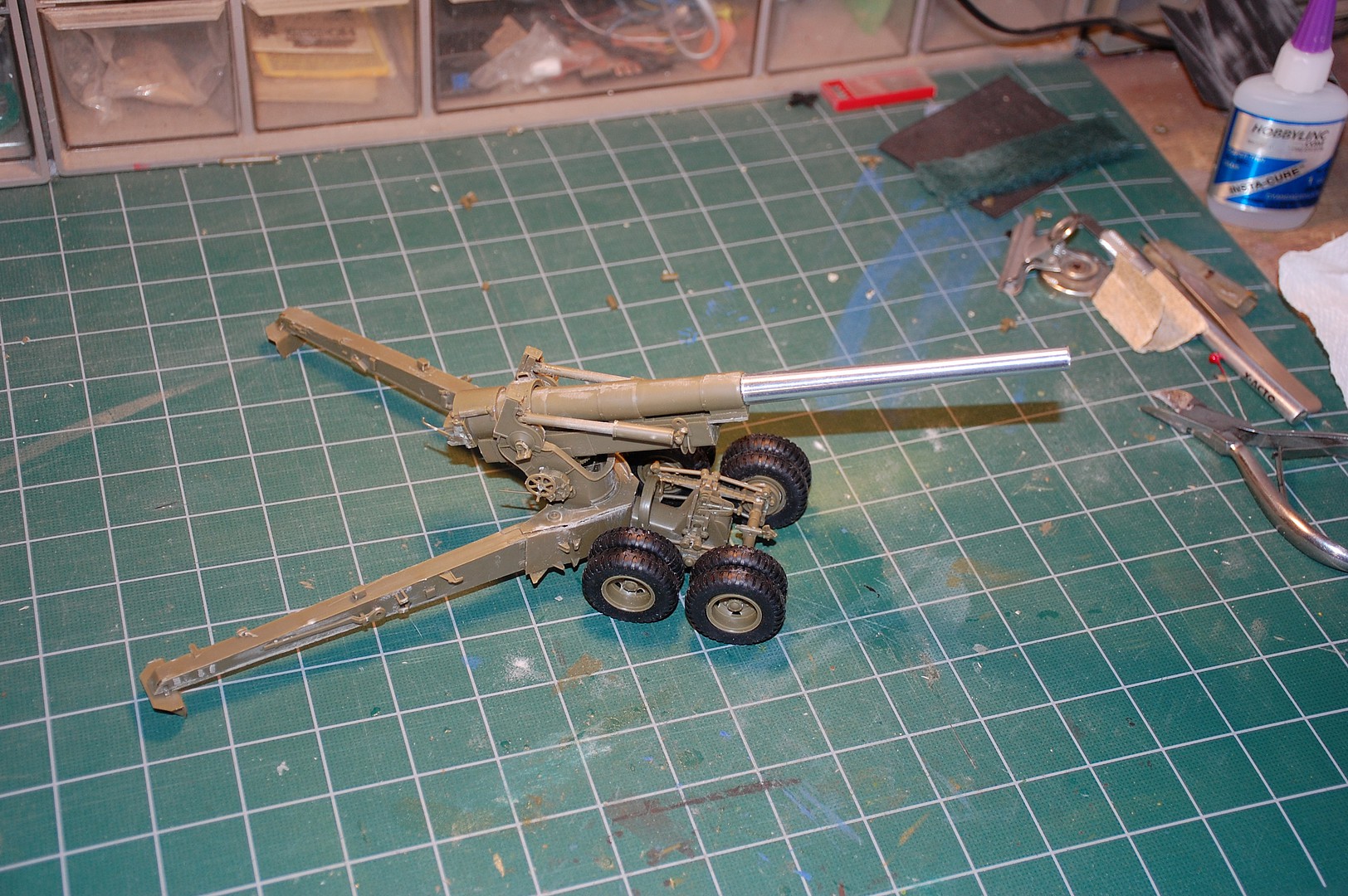 Gallery Pictures AFVClub M59 155mm Long Tom Gun Plastic Model Artillery ...