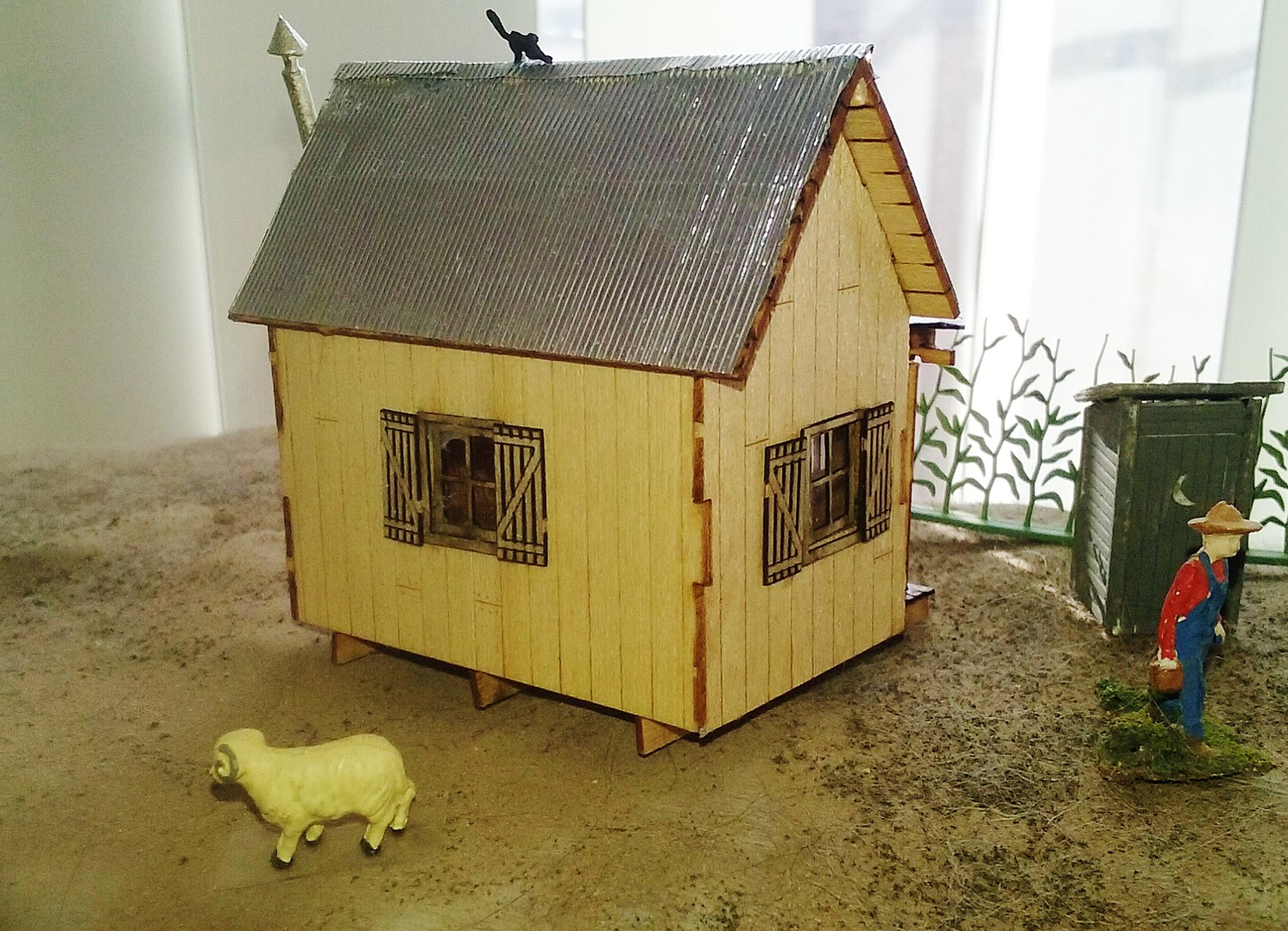 Gallery Pictures Woodland Dogs & Cats HO Scale Model Railroad Figure #a1841