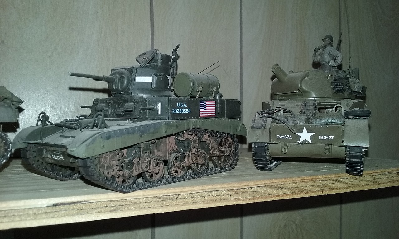 Gallery Pictures Academy M3A1 Stuart Light Tank Plastic Model Military ...