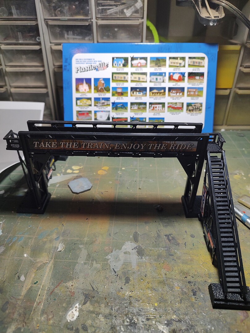Pedestrian Bridge Snap Kit -- HO Scale Model Railroad Bridge -- #45172 ...
