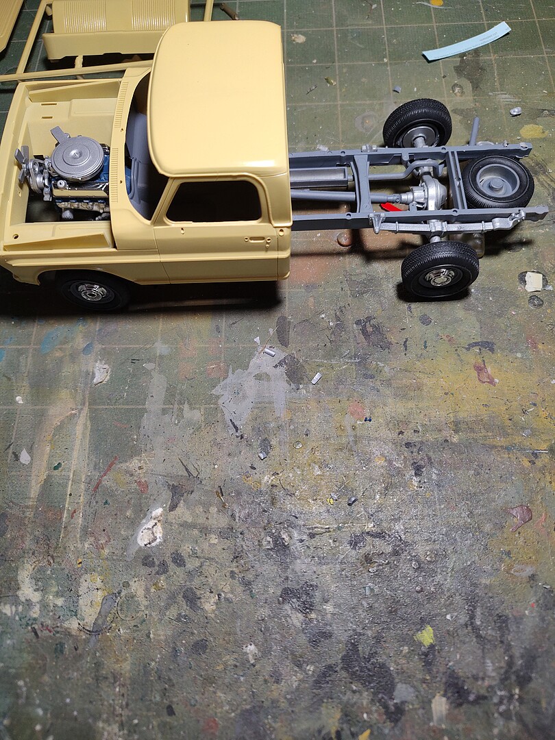 1967 Ford F100 Service Bed Pickup Truck -- Plastic Model Vehicle Kit ...