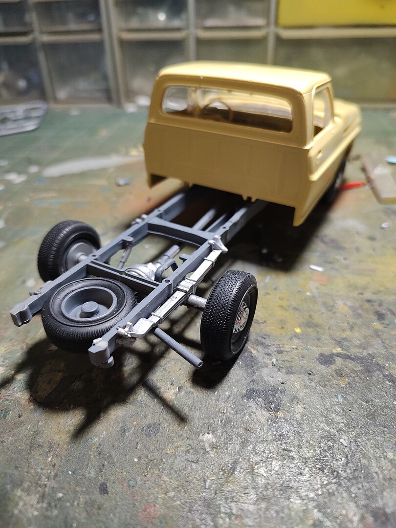 1967 Ford F100 Service Bed Pickup Truck -- Plastic Model Vehicle Kit ...