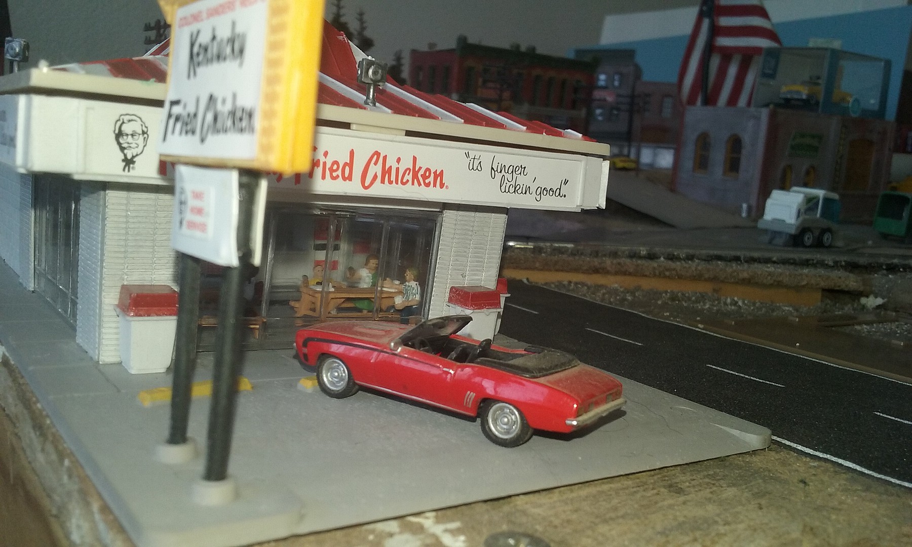 Kentucky Fried Chicken(R) Drive In Kit -- Model Train Building -- HO ...
