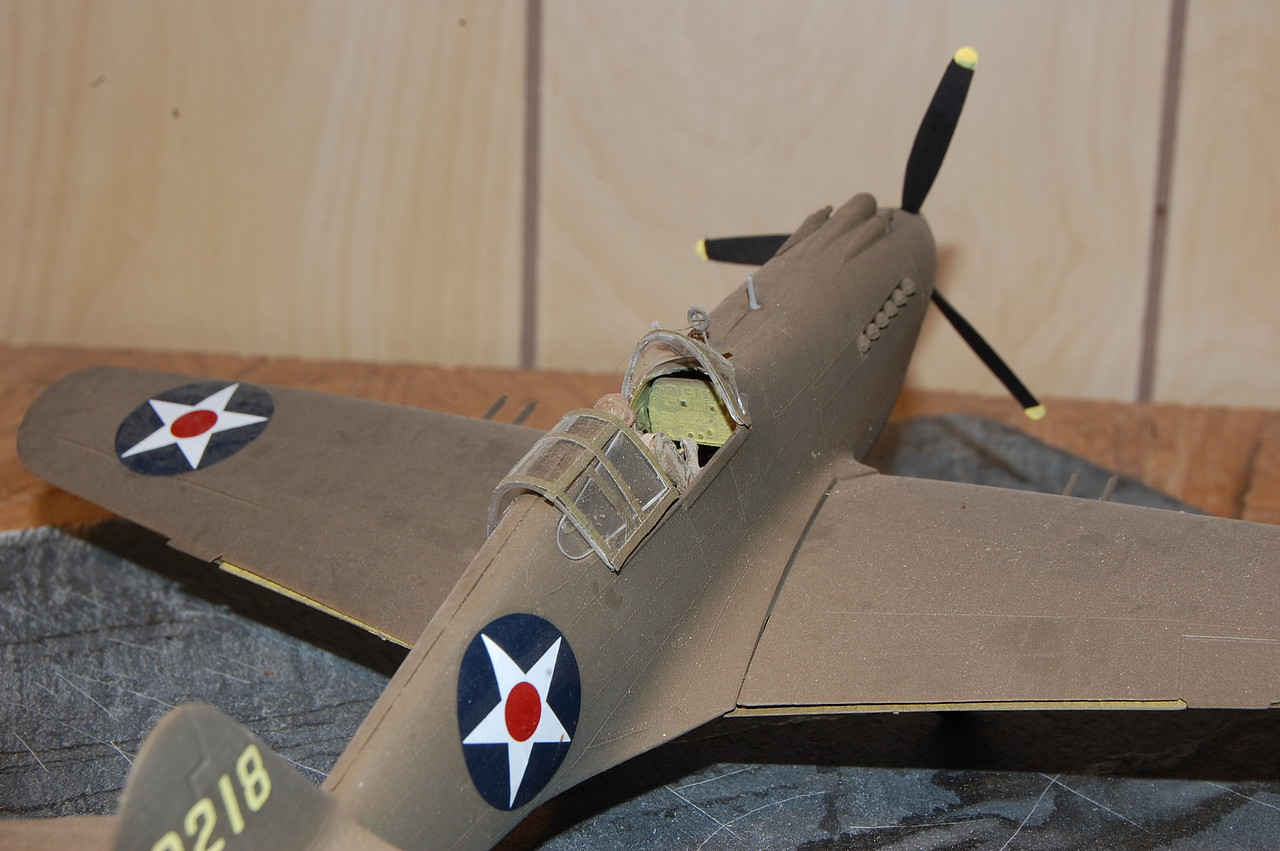 P40B Tiger Shark Aircraft -- Plastic Model Airplane Kit -- 1/48 Scale ...