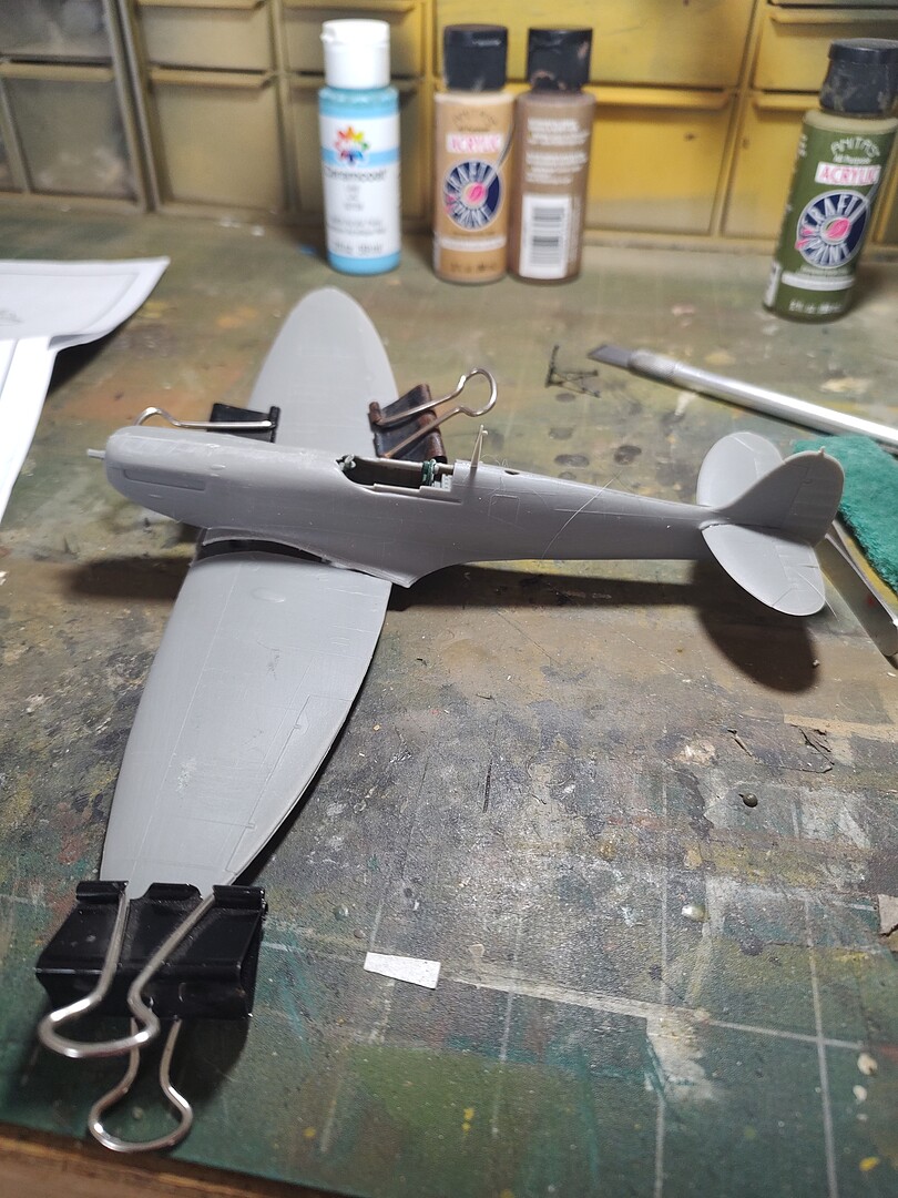 Spitfire Mk-II -- Plastic Model Airplane Kit -- 1/48 Scale -- #855239 pictures by johncpo41 ...