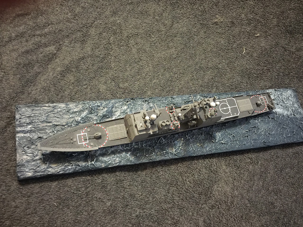 USS Lake Erie CG-70 Ticonderoga Class -- Plastic Model Military Ship ...