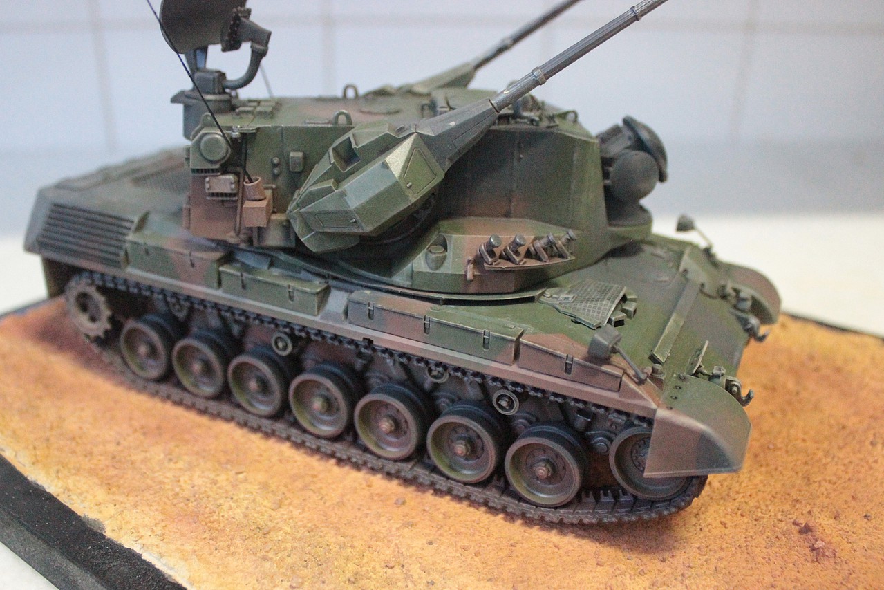 West German Lfakpanzer Gepard Tank -- Plastic Model Military Vehicle ...