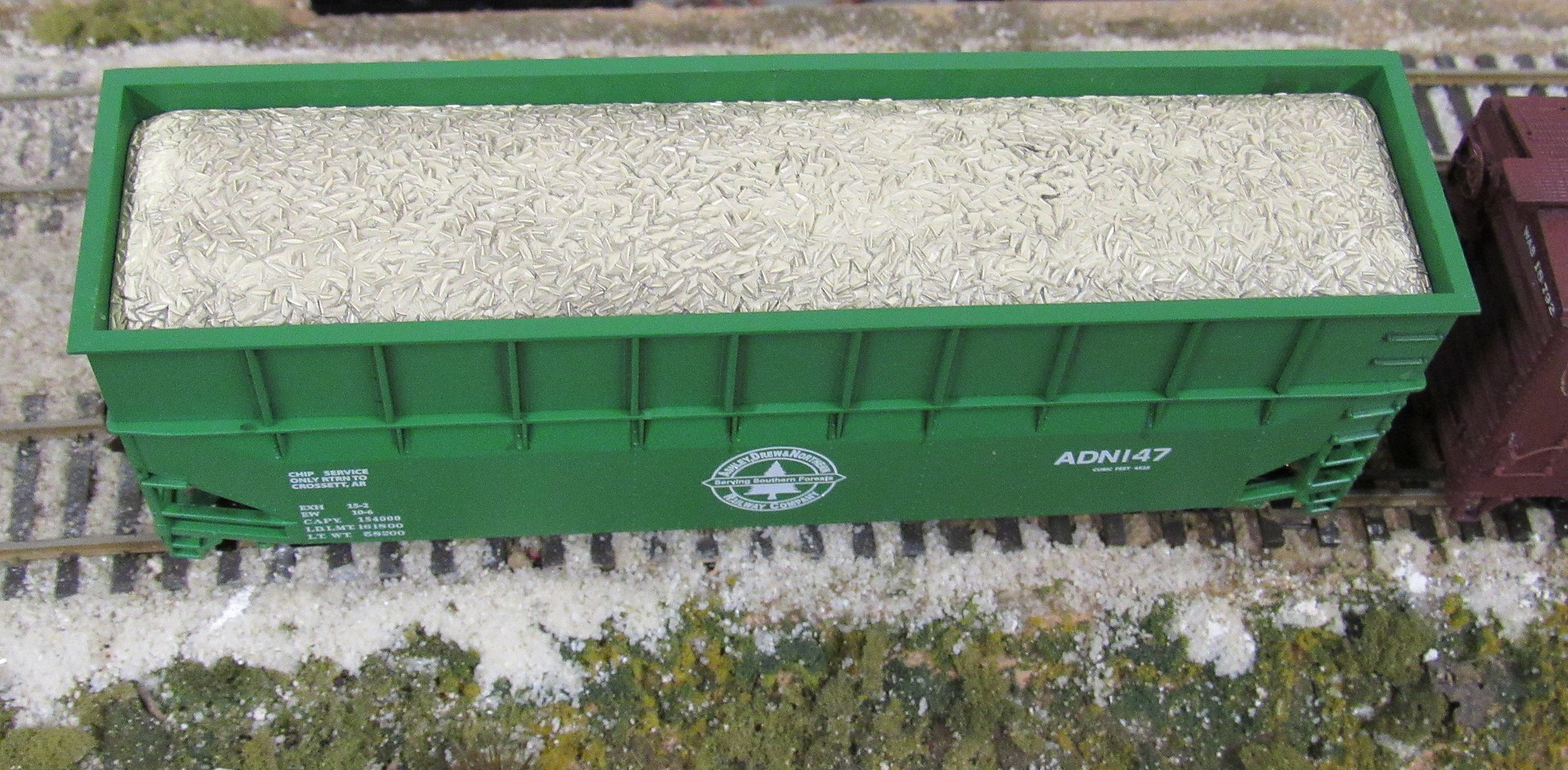 70-Ton Offset Wood Chip Hopper w/Ribbed-Side Extensions - Kit -- Ashley ...
