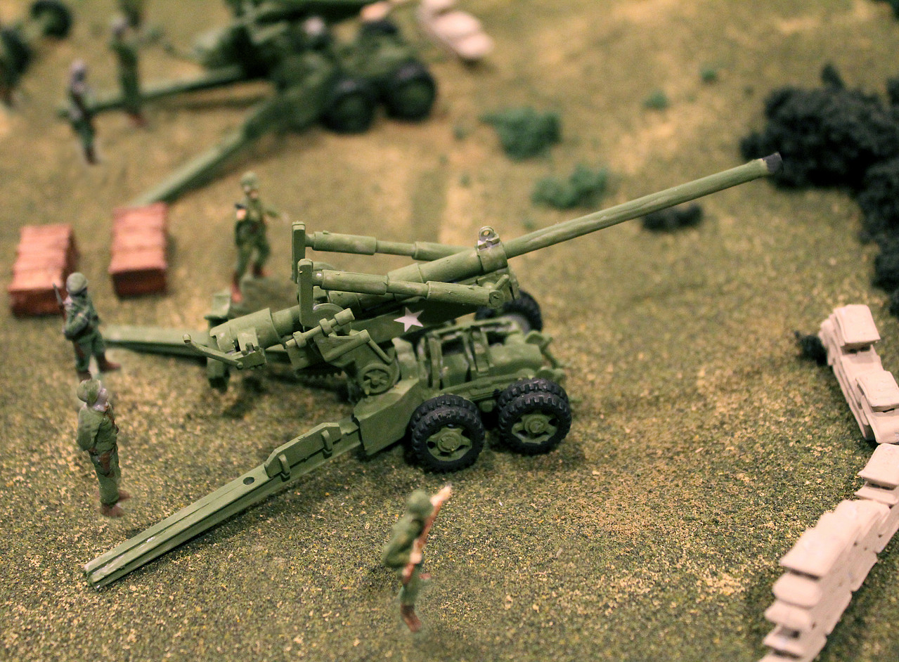 M2 155mm Gun Long Tom -- Plastic Model Military Artillery Kit -- 1/72 ...