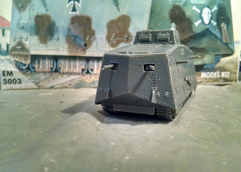 WWI A7V Sturm Pz Tank -- Plastic Model Military Vehicle Kit -- 1/72 ...