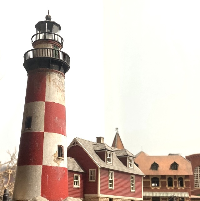 Rocky Point Lighthouse Kit -- HO Scale Model Railroad Building -- #3663 ...