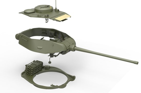 T44 Soviet Medium Tank -- Plastic Model Military Vehicle Kit -- 1/35 ...