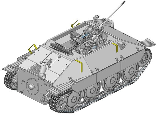 Jagdpanzer 38(t) mit 2cm Flak 38 -- Plastic Model Military Vehicle Kit ...