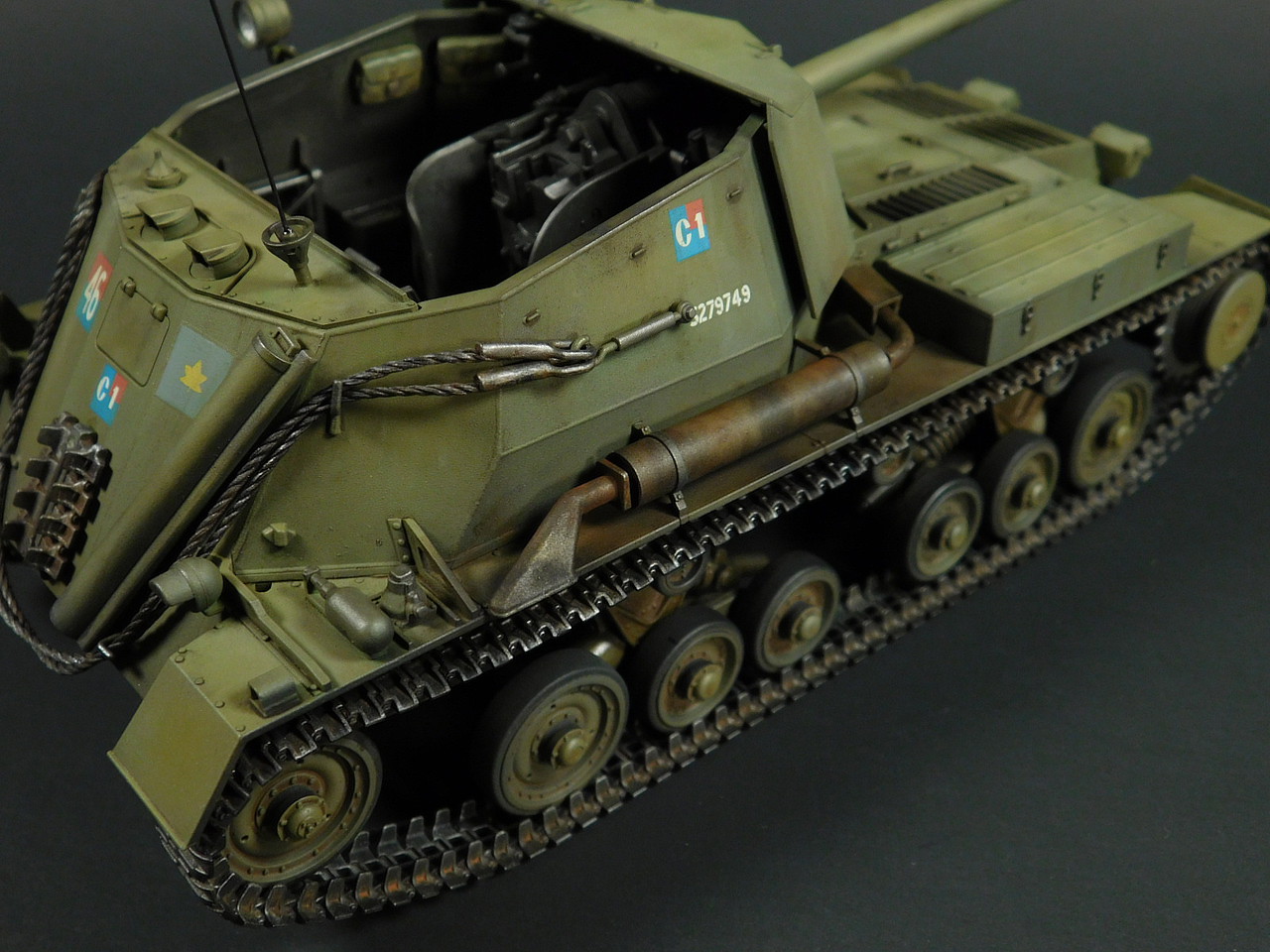 British Anti Tank Gun Archer Self Propelled -- Plastic Model Military ...