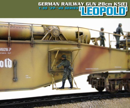 28cm K5(E) Leopold German Railway Gun -- Plastic Model Kit -- 1/35 ...