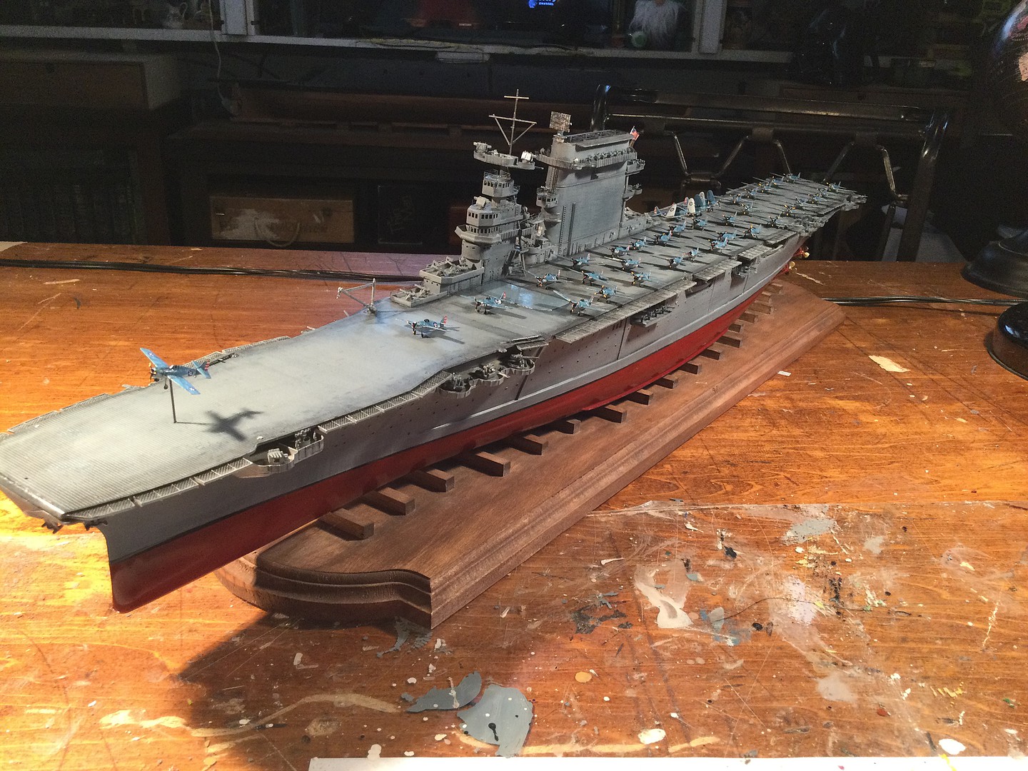 USS Lexington AC CV-2 May 1942 Carrier -- Plastic Model Military Ship ...