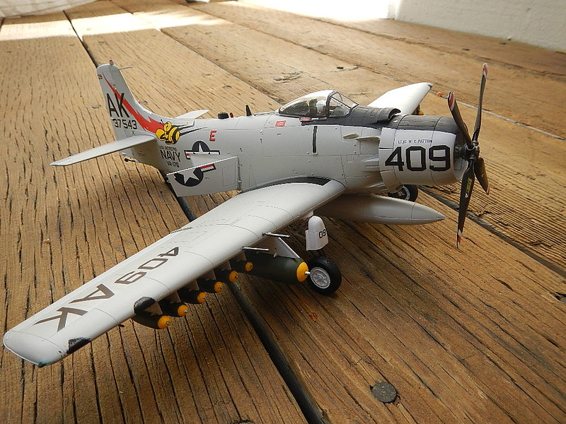 Douglas Skyraider AD-6 Attack Aircraft -- Plastic Model Airplane Kit ...
