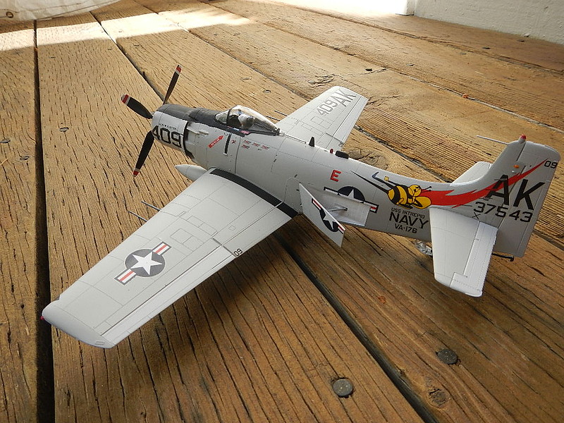 Douglas Skyraider AD-6 Attack Aircraft -- Plastic Model Airplane Kit ...