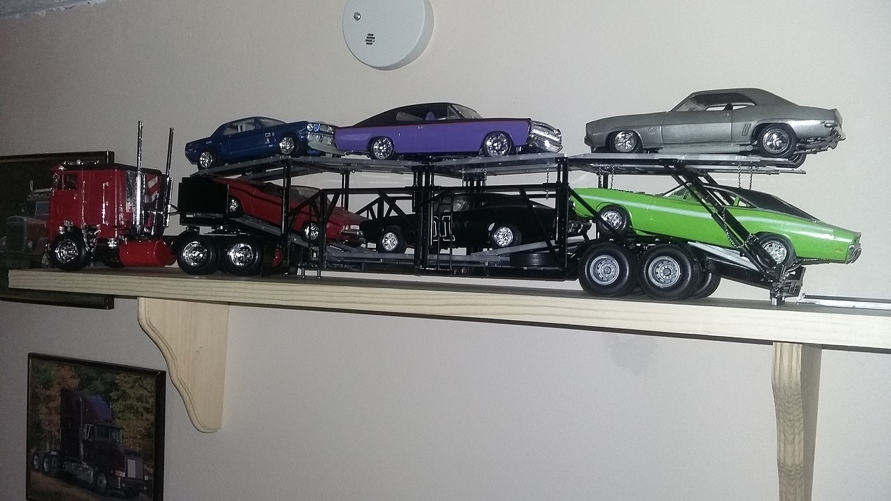 Auto Transport Trailer -- Plastic Model Trailer Kit -- 1/25 Scale ...