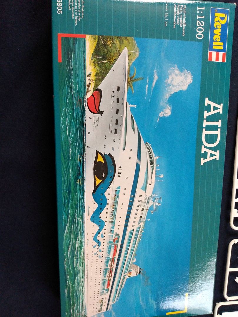 Aida Cruiseship -- Plastic Model Commercial Ship Kit -- 1/1200 Scale ...
