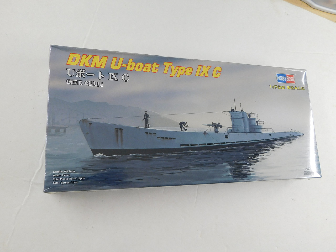 U-Boat Type IX C -- Plastic Model Military Ship Kit -- 1/700 Scale -- # ...