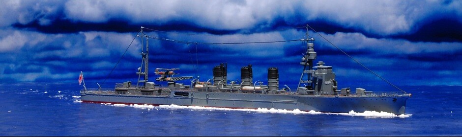IJN Abukuma Light Cruiser Waterline Boat -- Plastic Model Military Ship ...