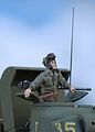 Hat US Tank Riders Plastic Model Military Figure Set 1/72 Scale #8265