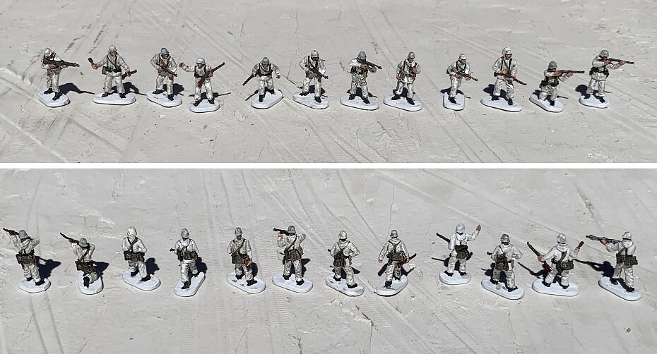 Caesar WWII Winter German (42) -- Plastic Model Military Figure -- 1/72 ...